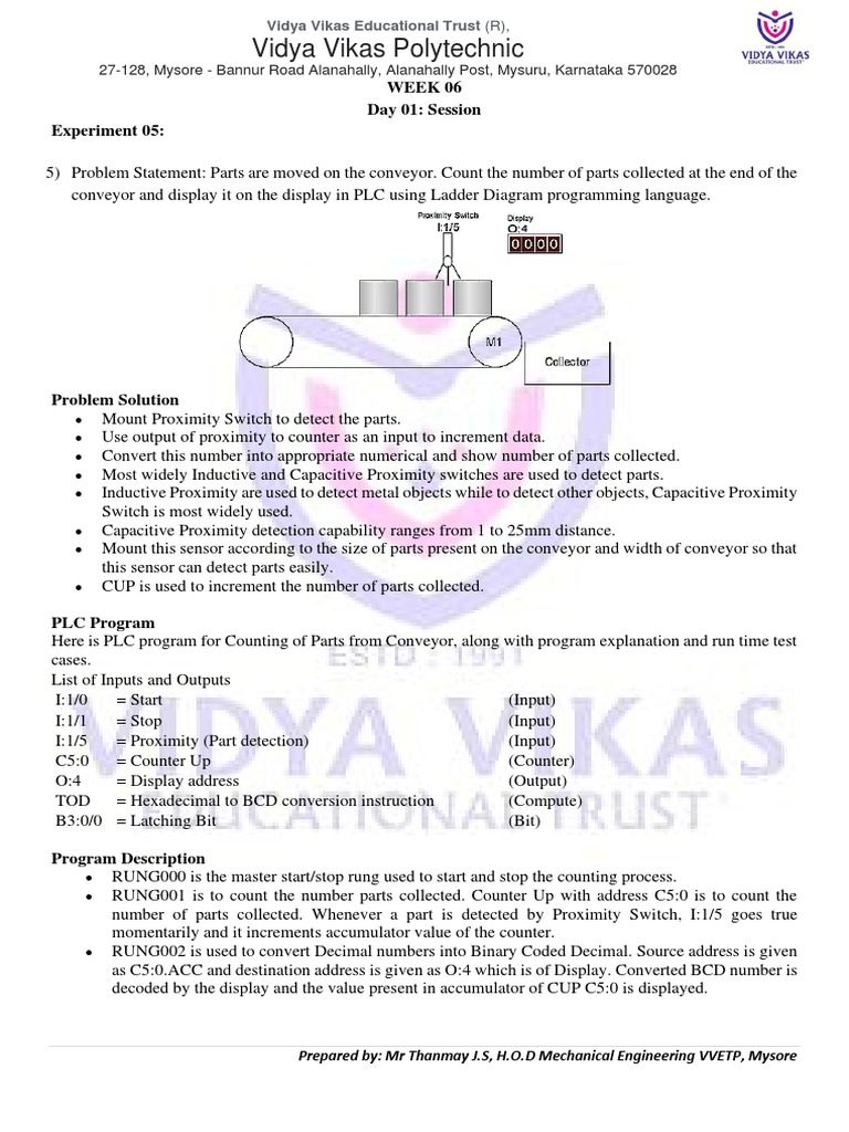 Automation And Robotics Week 06 Theory Notes 20me51i Pdf