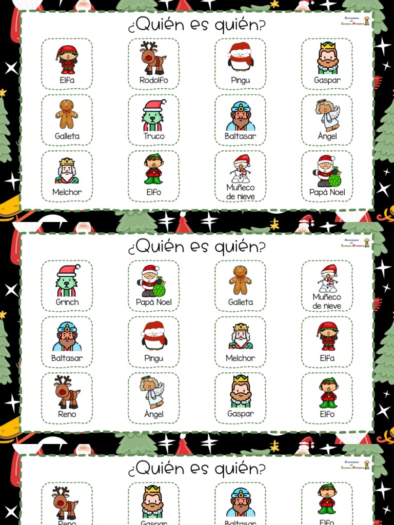Quien Es Quien Navidad | PDF
