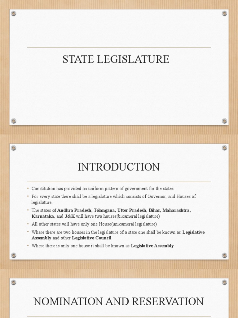 State Legislature | PDF | Legislature | Cabinet (Government)