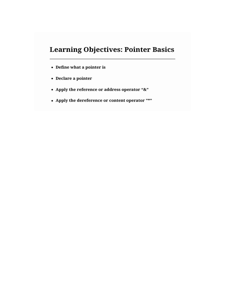 Pointers Pdf Pointer Computer Programming Integer Computer Science