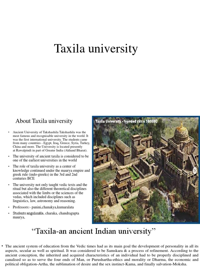 Taxila University | PDF | Vedas | Ancient India