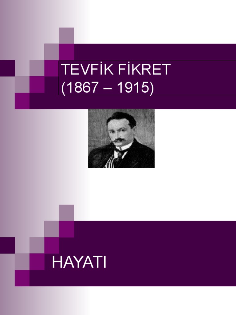 Tevfik Fikret Sunusu | PDF