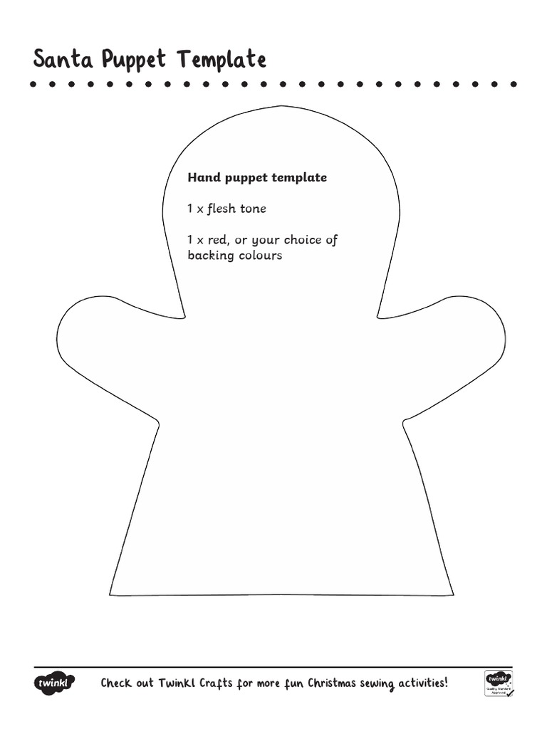 Santa Puppet Template | PDF