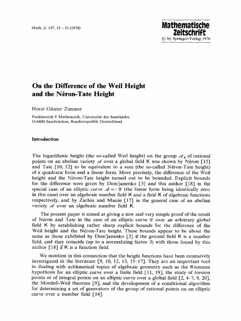 Zimmer | PDF | Field (Mathematics) | Function (Mathematics)