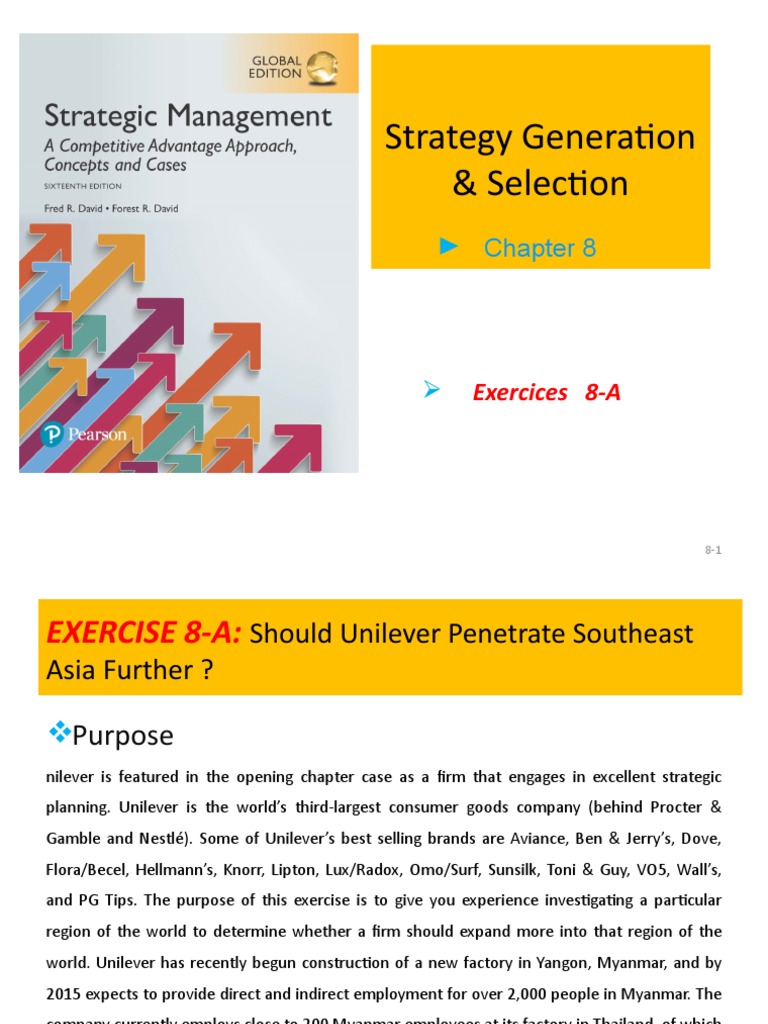 Chapter # 8 EXERCISE 8 - A | PDF | Unilever | Economies