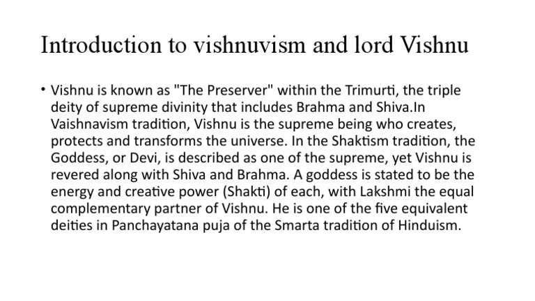 Introduction To Vishnuvism and Lord Vishnu | PDF