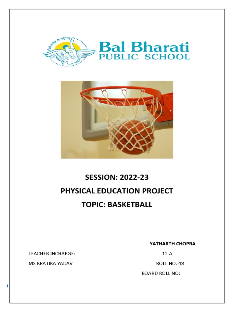 Pe Project 2022-23 | PDF | Games Of Physical Skill | Teams