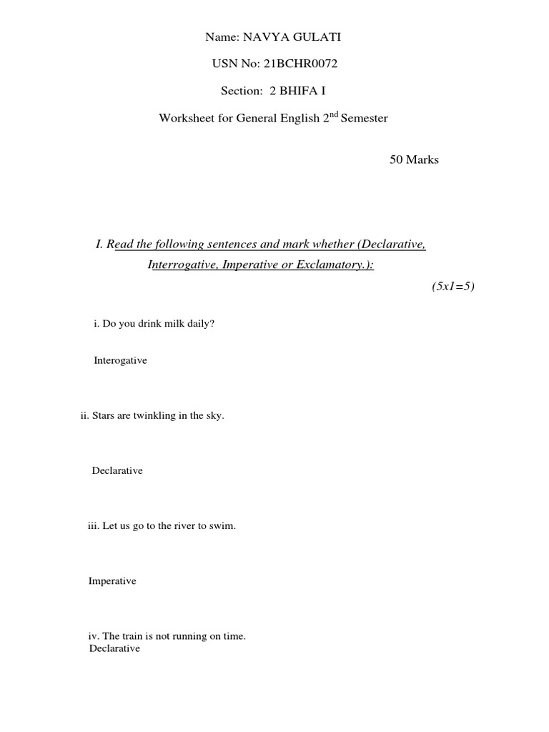 General English Worksheet for Students | PDF | Travel | Language Arts ...