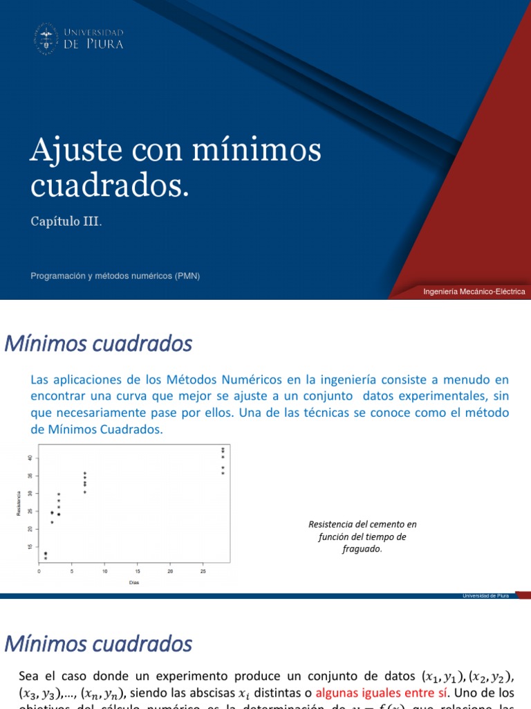 3.2. Mínimos Cuadrados | PDF | Mínimos cuadrados | Análisis numérico