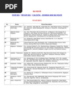 WBTC Bus Routes | PDF | Kolkata | Road Transport