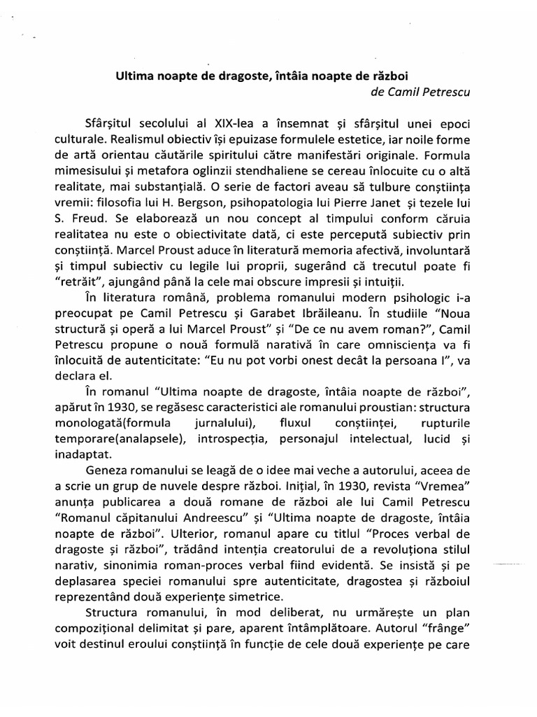 Eseu - Ultima Noapte de Dragoste, Intaia Noapte de Razboi - Camil ...
