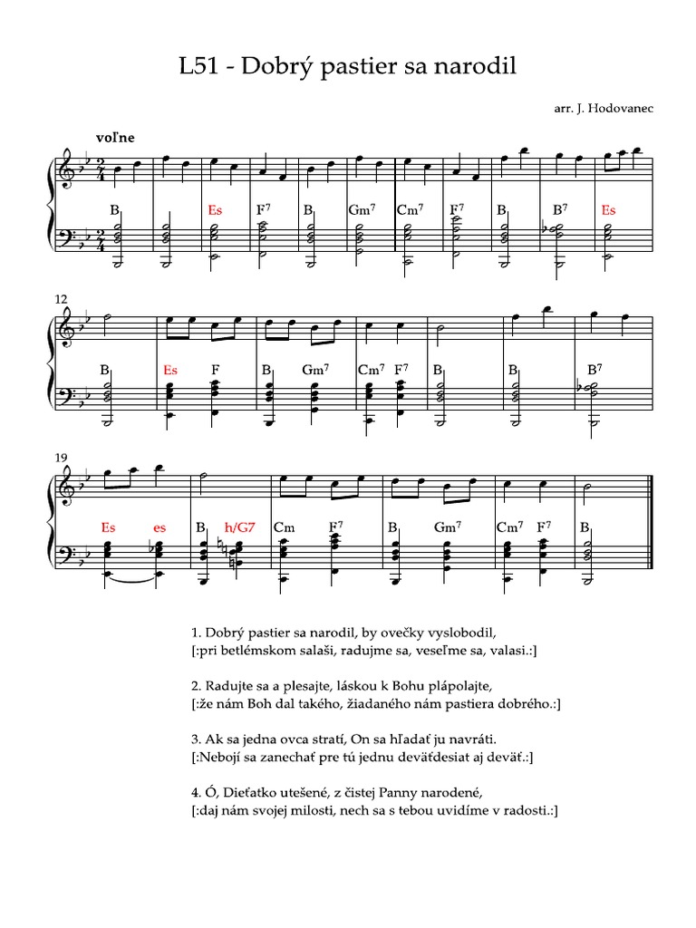 L51 - Dobrý Pastier Sa Narodil | PDF