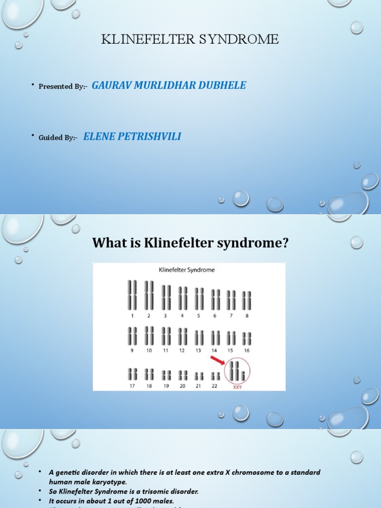 Understanding Klinefelter Syndrome: Causes & Treatment | PDF | Clinical ...
