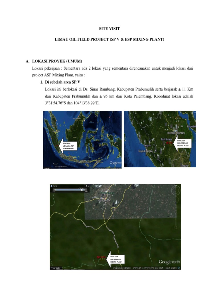 Laporan Site Visit Limau | PDF