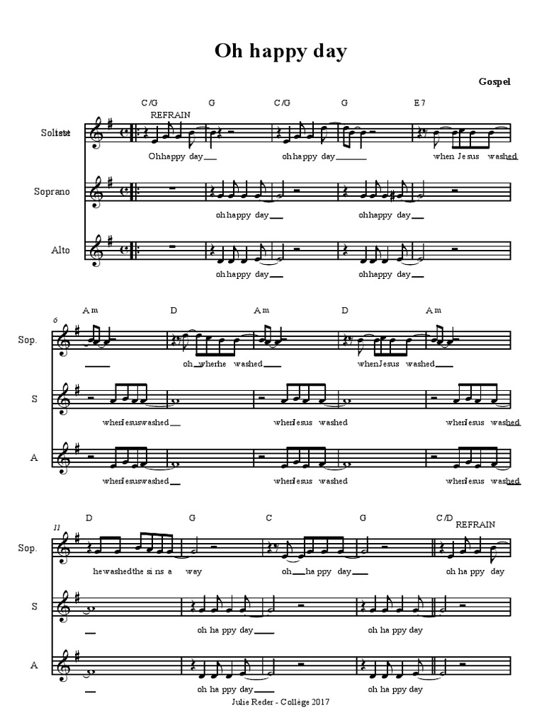 Finale 2005b - (Oh Happy Day) 2 Voix | PDF