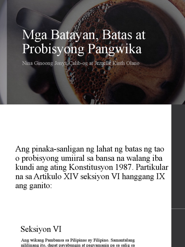 Mga Batayan Batas at Probisyong Pangwika Maam Fatima | PDF
