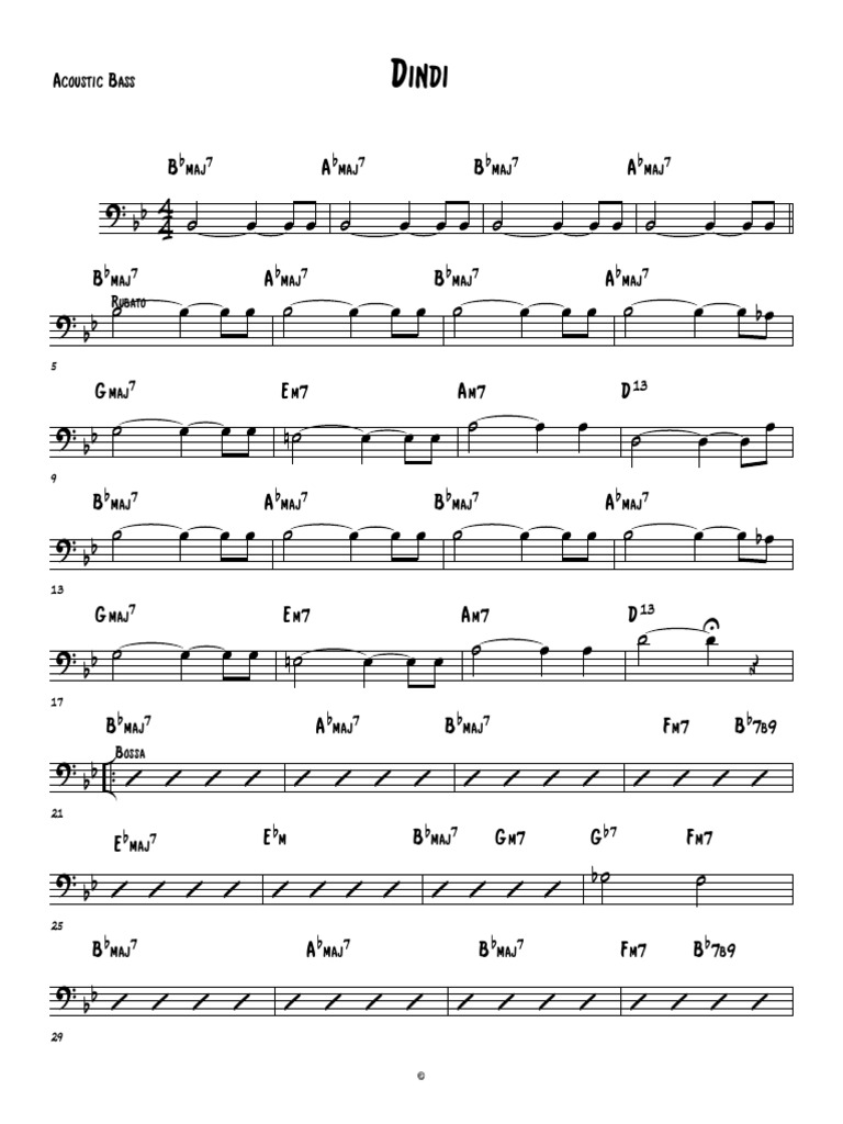 Dindi - Rhythm | PDF