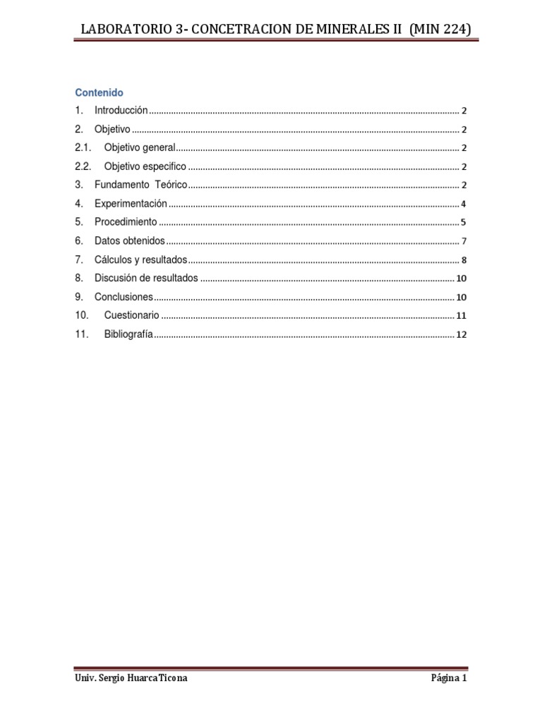 Lab3 Efecto % Solidos | PDF | Minerales | Densidad