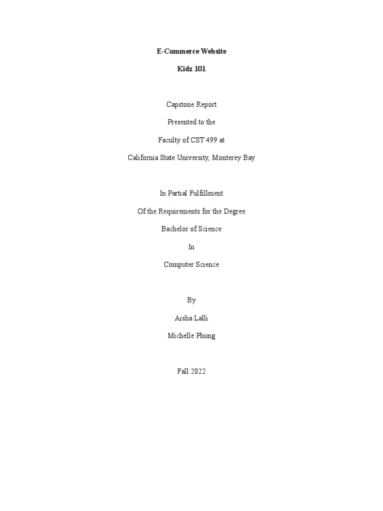 Kidz101 - Introduction and Feasibility | PDF | Usability | E Commerce