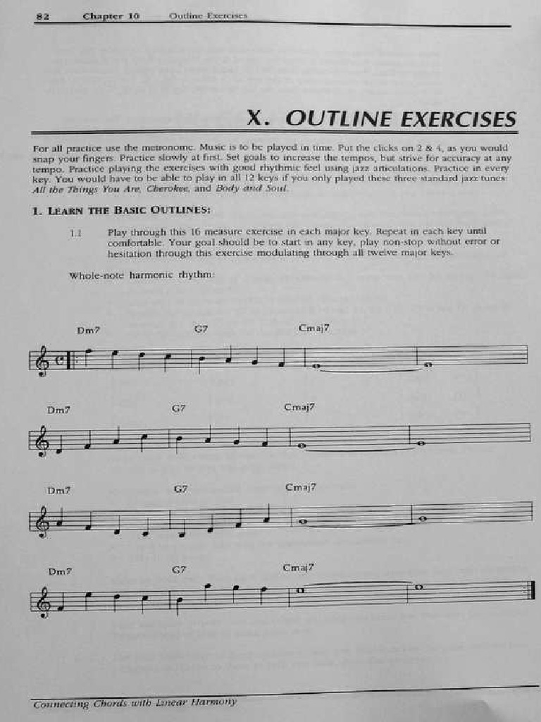 Connecting Chords With Linear Harmony - 2 | PDF