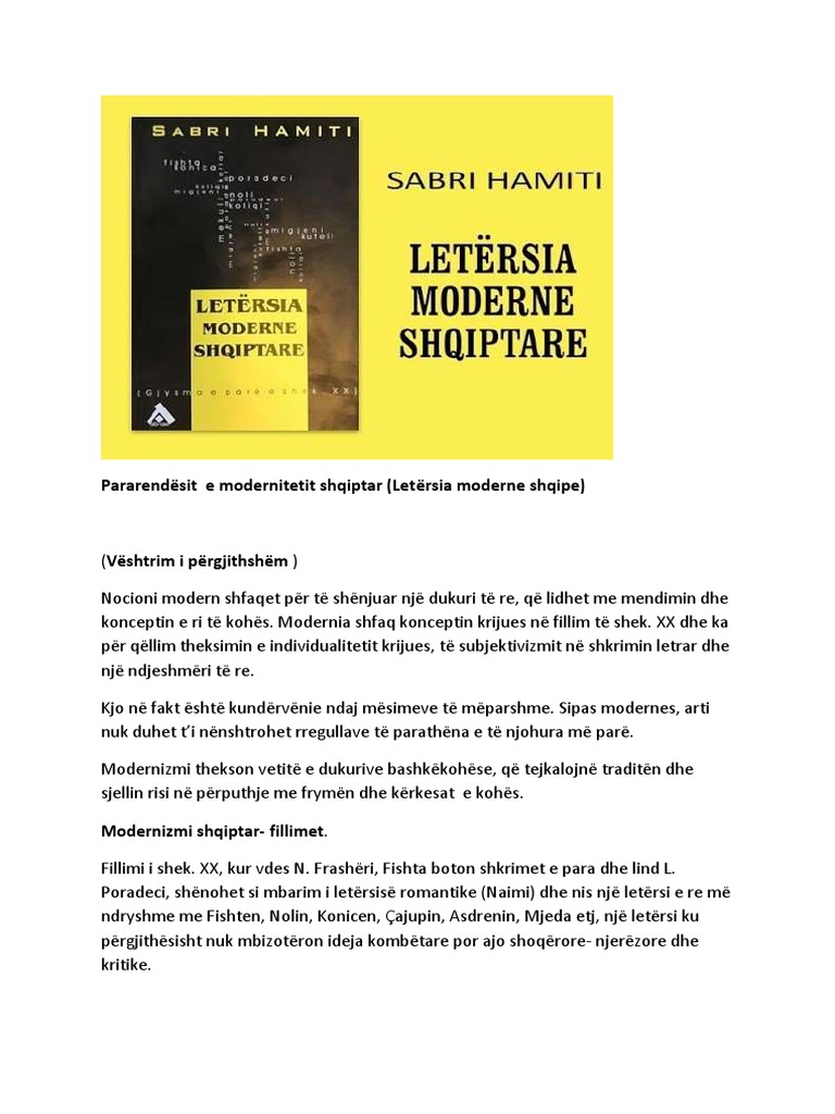 Let. Moderne Shqipe XI | PDF