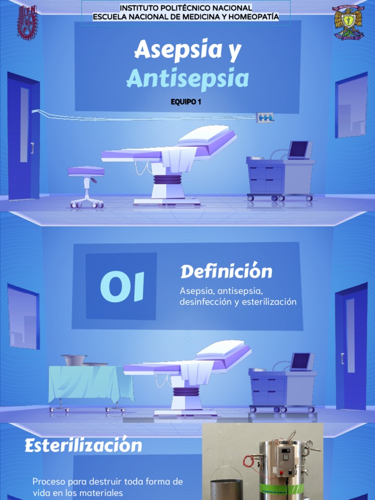 Asepsia y Antisepsia | PDF | Esterilización (Microbiología) | Especialidades Medicas