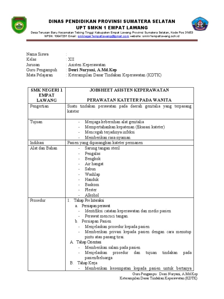 Perawatan Kateter | PDF