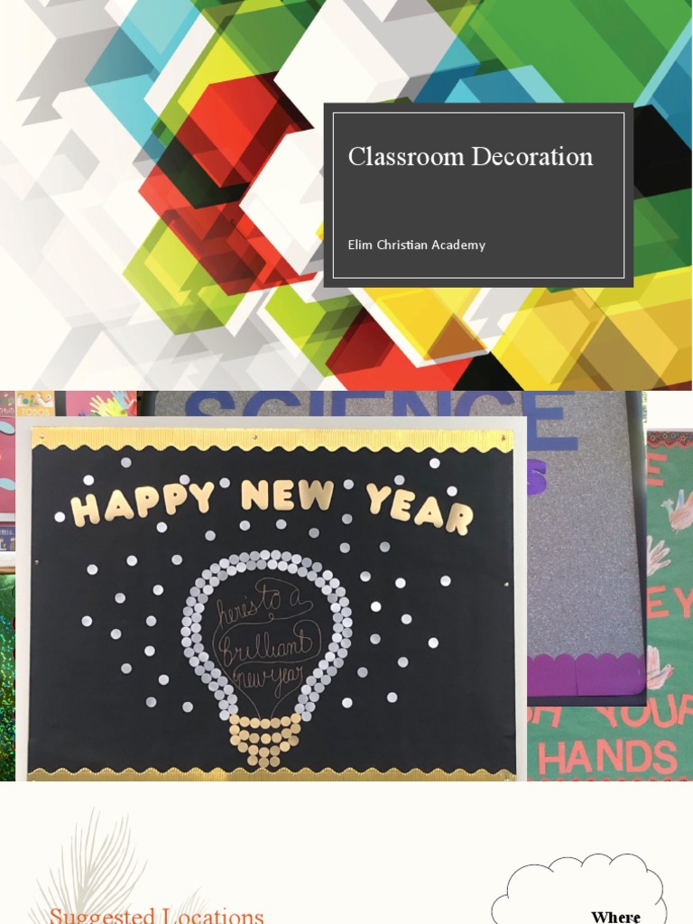 Classroom Decoration | PDF | Classroom | Adhesive