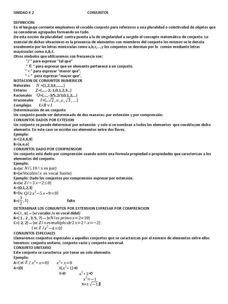 Unidad Estructuras Discretas | PDF | Conjunto (Matemáticas) | Matemáticas
