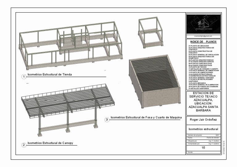 Isometrico Estructural | PDF | Ingeniería estructural | Ingeniero civil