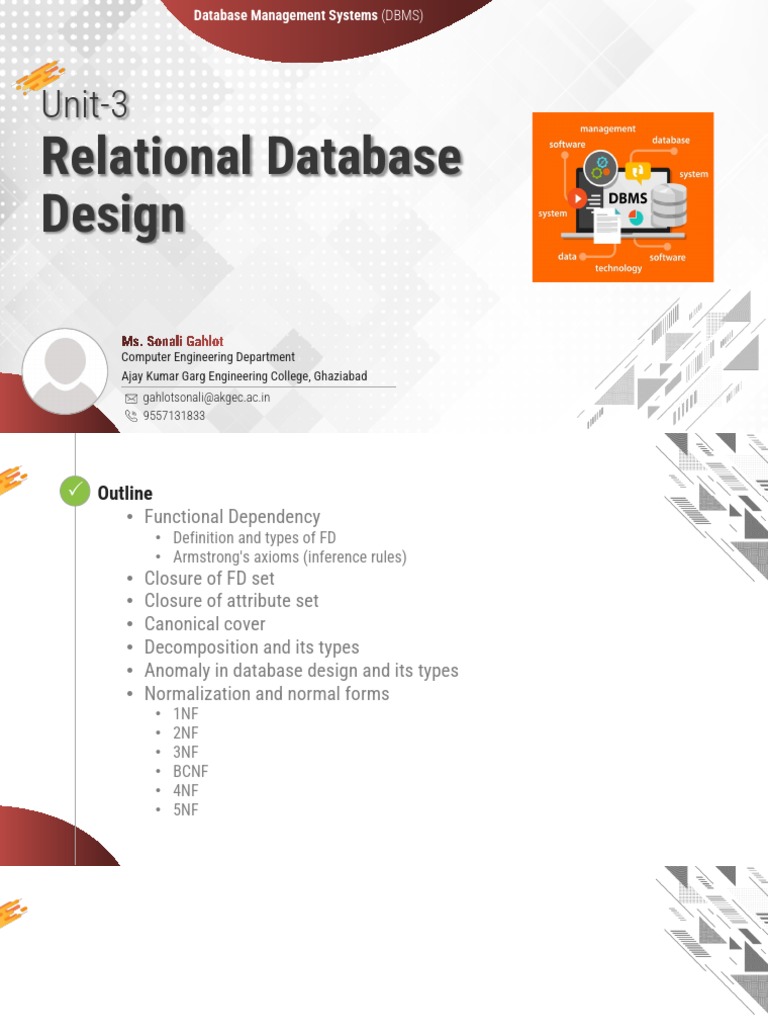 DBMS Unit 3 | PDF | Relational Model | Databases