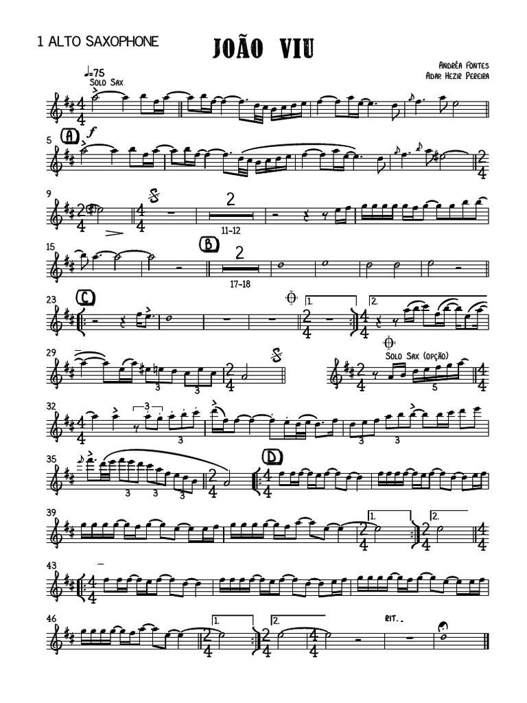 Joao Viu - 1 Sax Alto | PDF