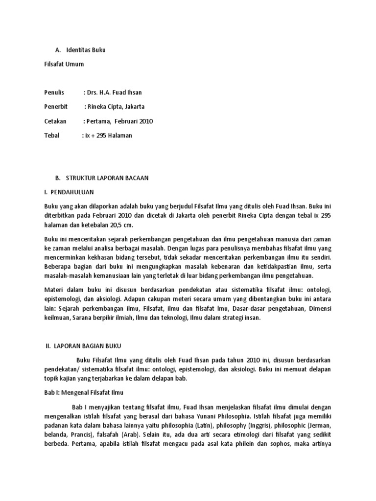 Laporan Bacaan | PDF