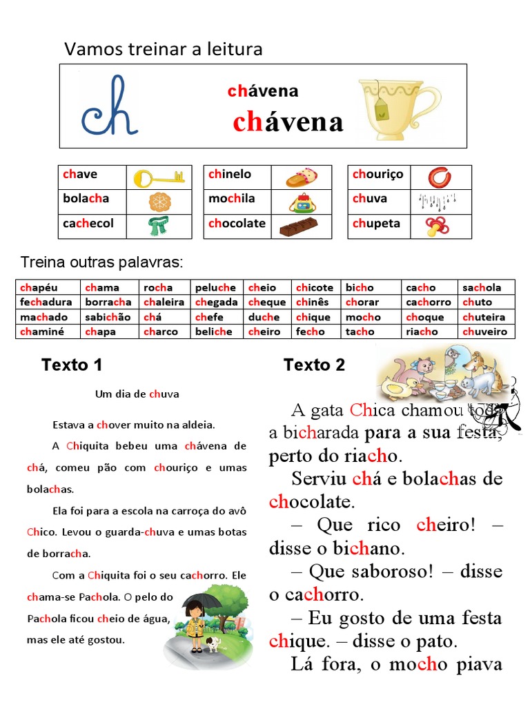 Vamos Treinar A Leitura CH | PDF