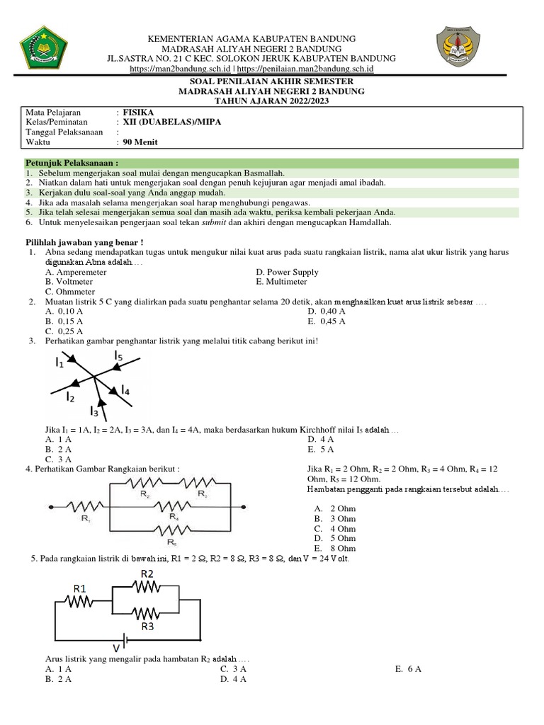 Soal Pas Fisika 12 | PDF