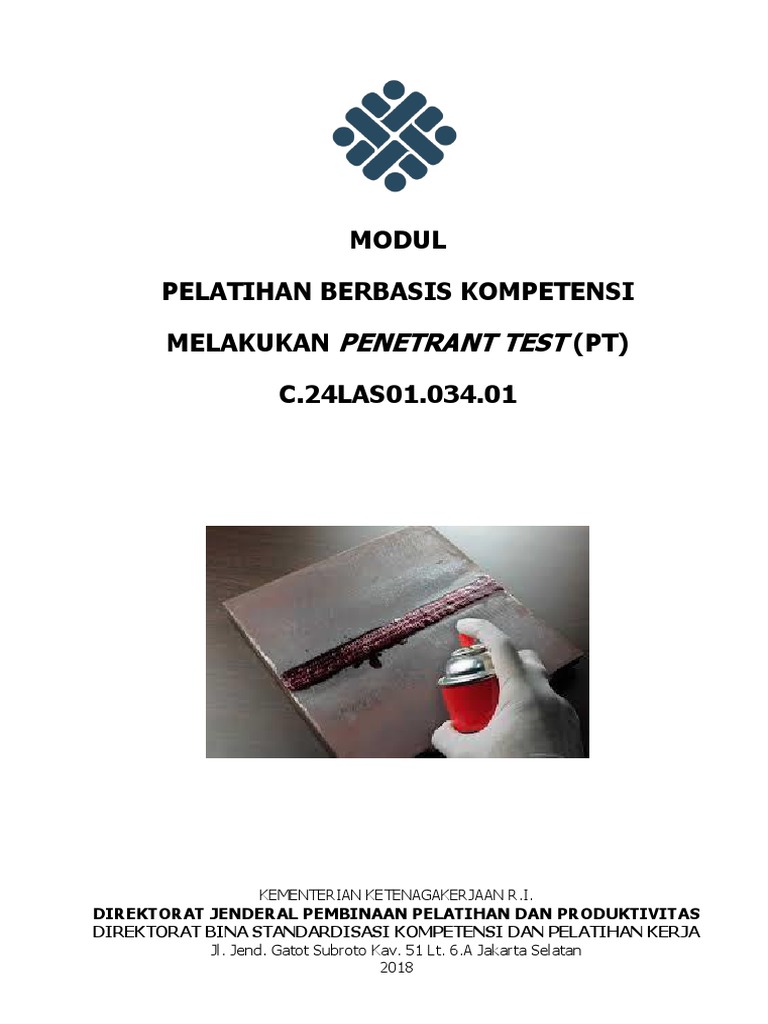 Melakukan Penetrant Test Pt Pdf