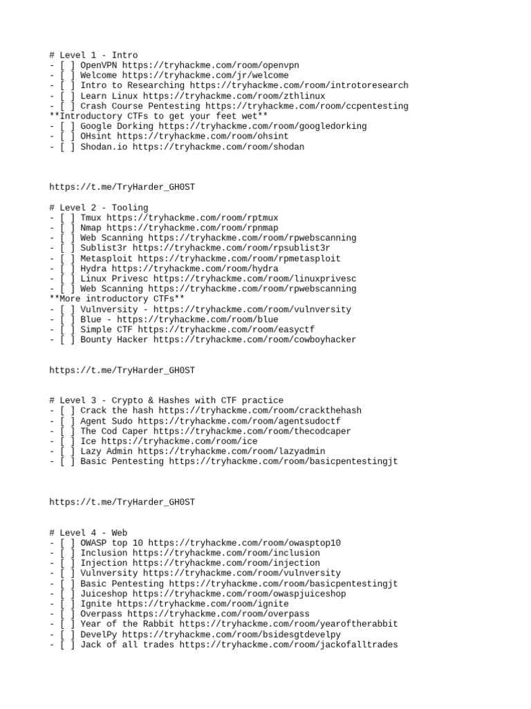 Tryhackme From Beginner To Expert Walkthrough | PDF | Penetration Test ...