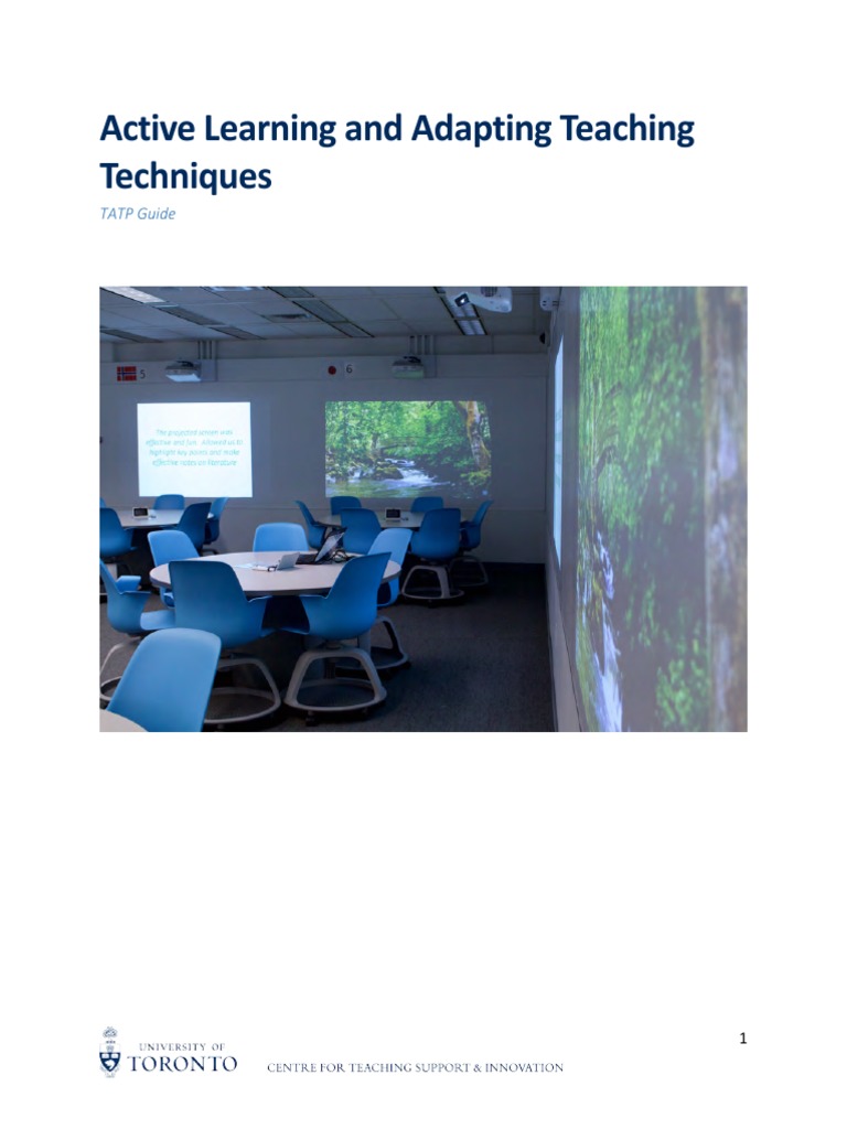 Active Learning and Adapting Teaching Techniques | PDF | Teaching ...