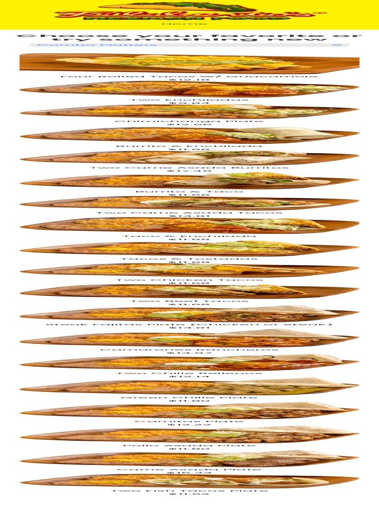 Filibertos Arizona's Favorite Mexican Food | PDF