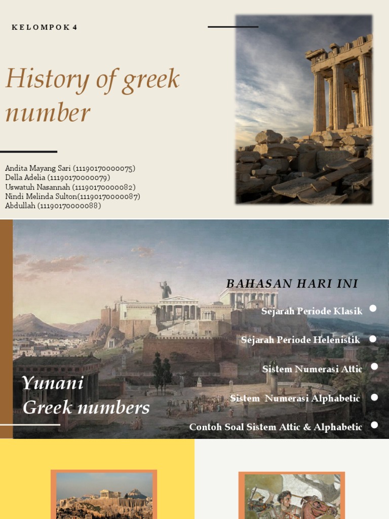 (Yunani) Greek Number Kelompok4 (3C) | PDF