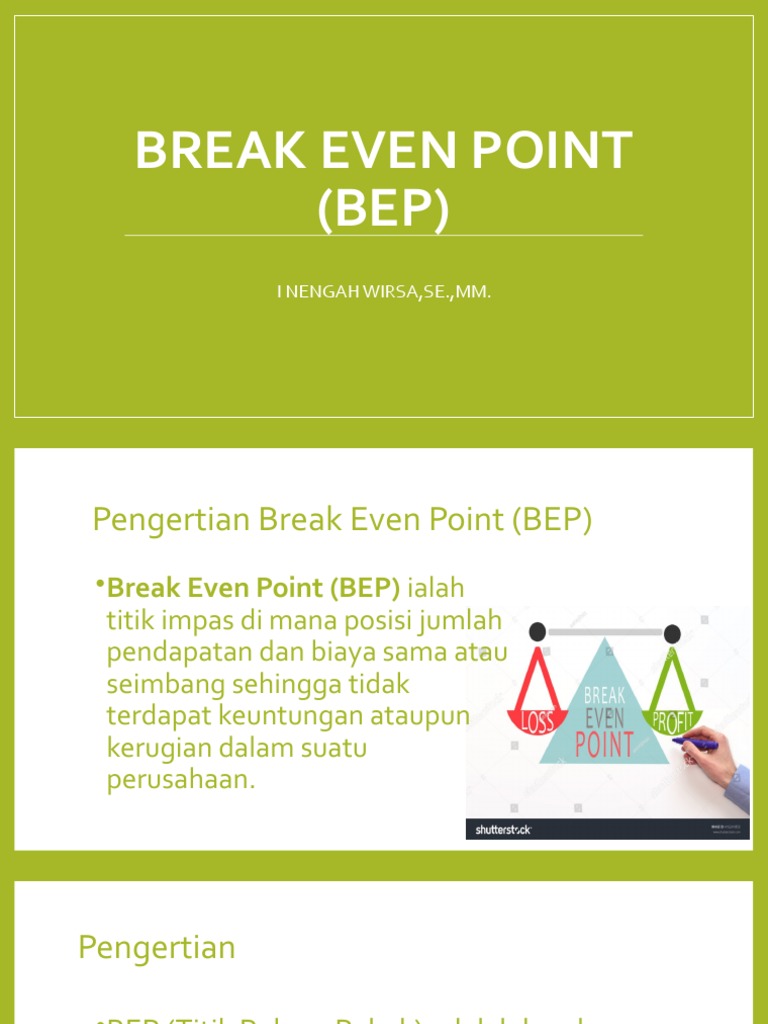 Analisis Break Even Point Pdf