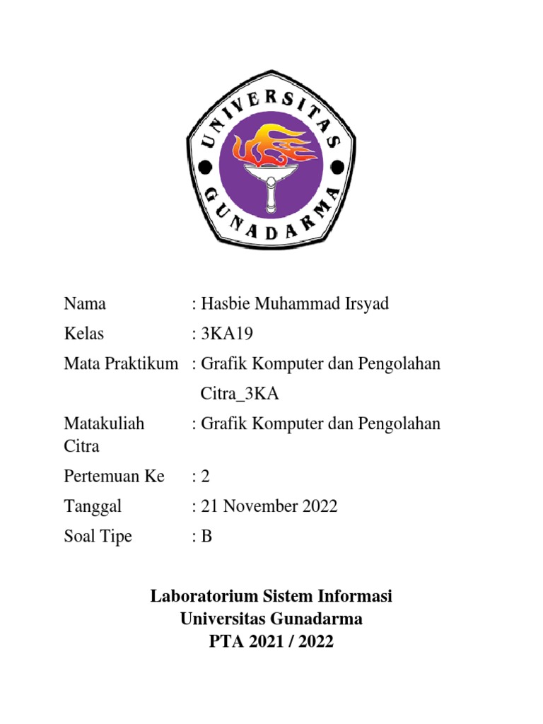 Act2 - 3ka19 - Hasbie Muhammad Irsyad - 10120503 | PDF