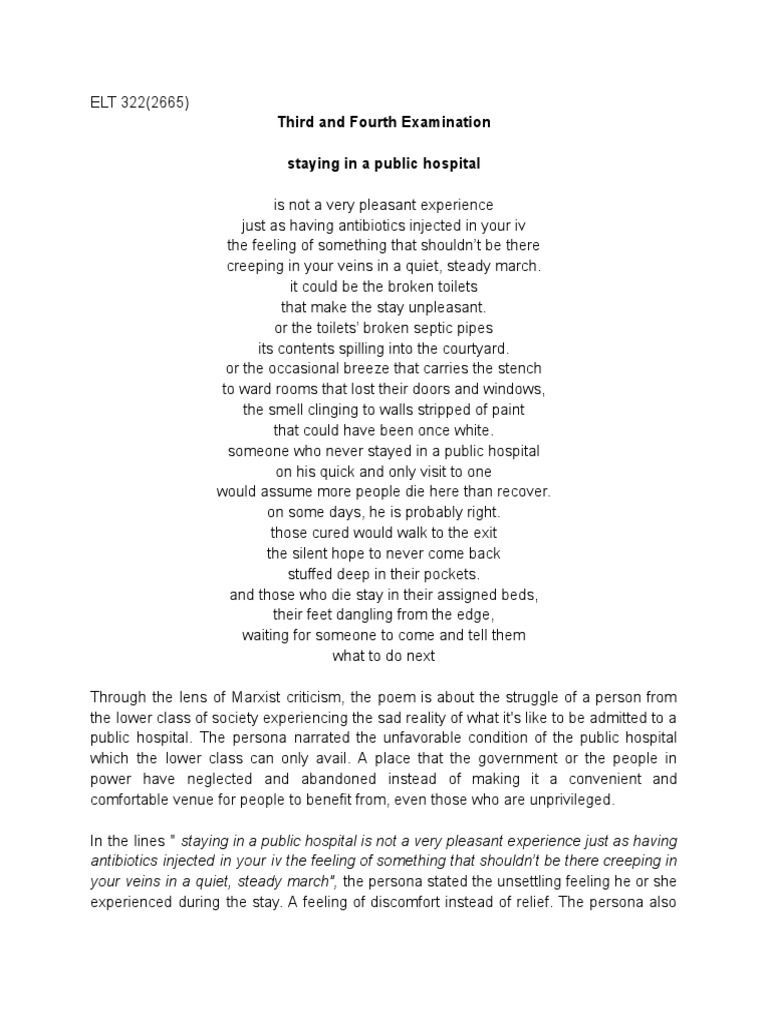 ELT 322 (2665) Exam | PDF