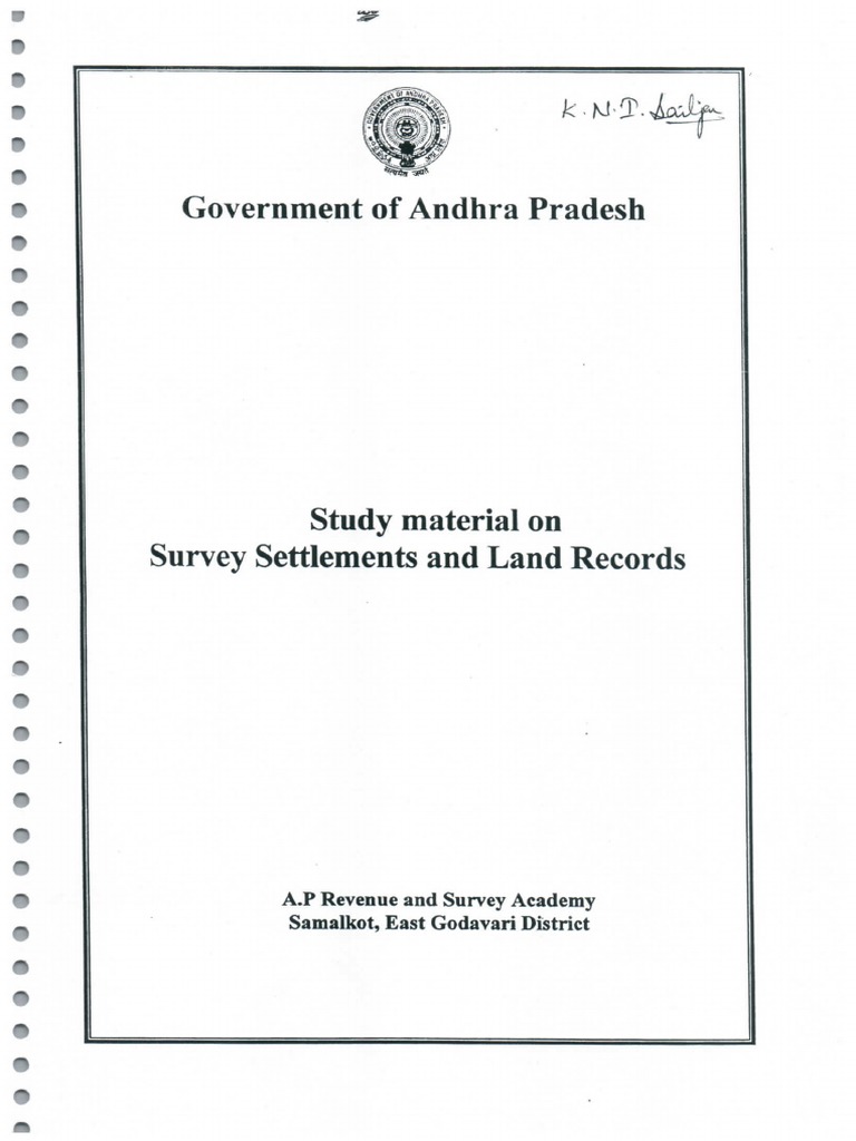 Town Survey Manual | PDF