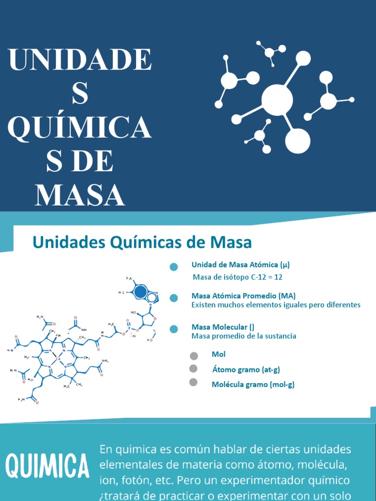 2 Unidades Químicas de Masa | PDF | Mole (Unidad) | Química