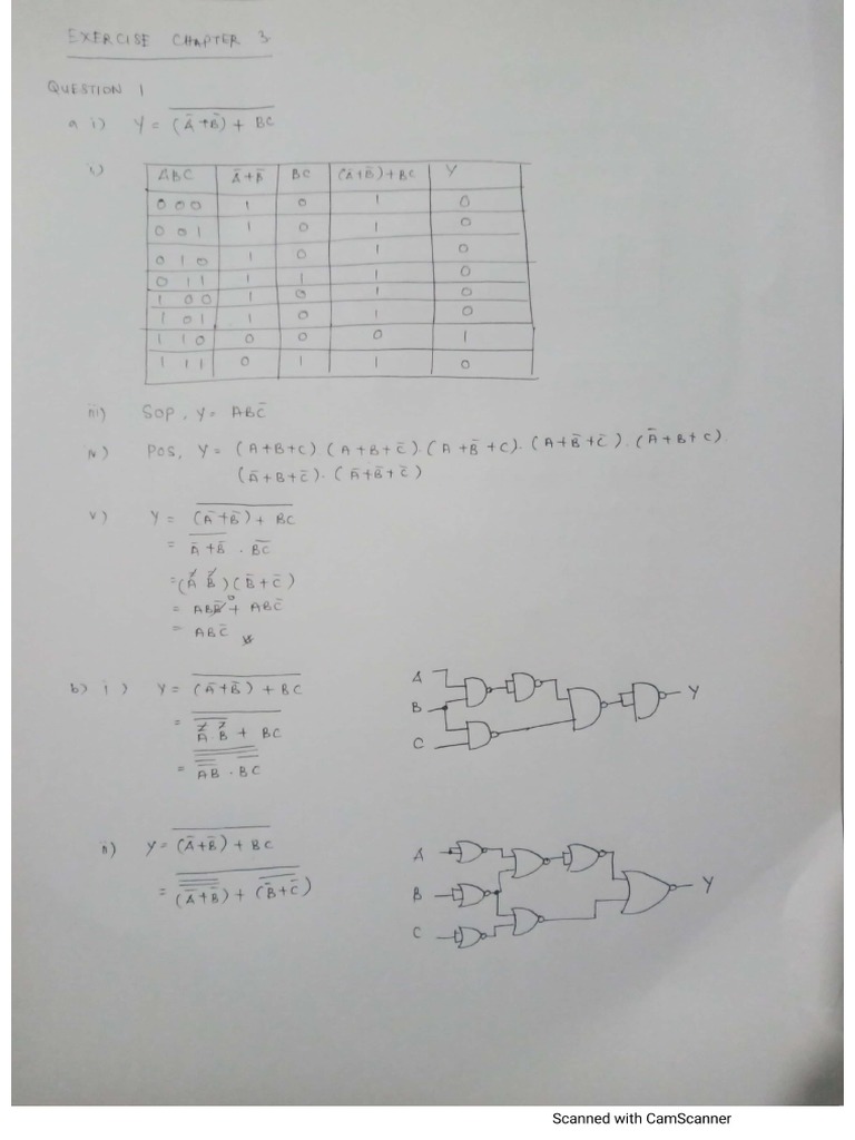 Exercise Chapter 3 Answer | PDF