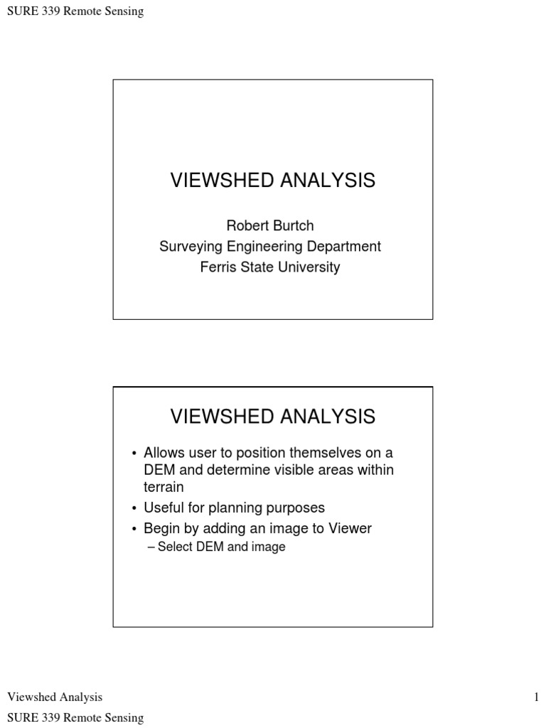 Viewshed Analysis | PDF | Icon (Computing) | Menu (Computing)