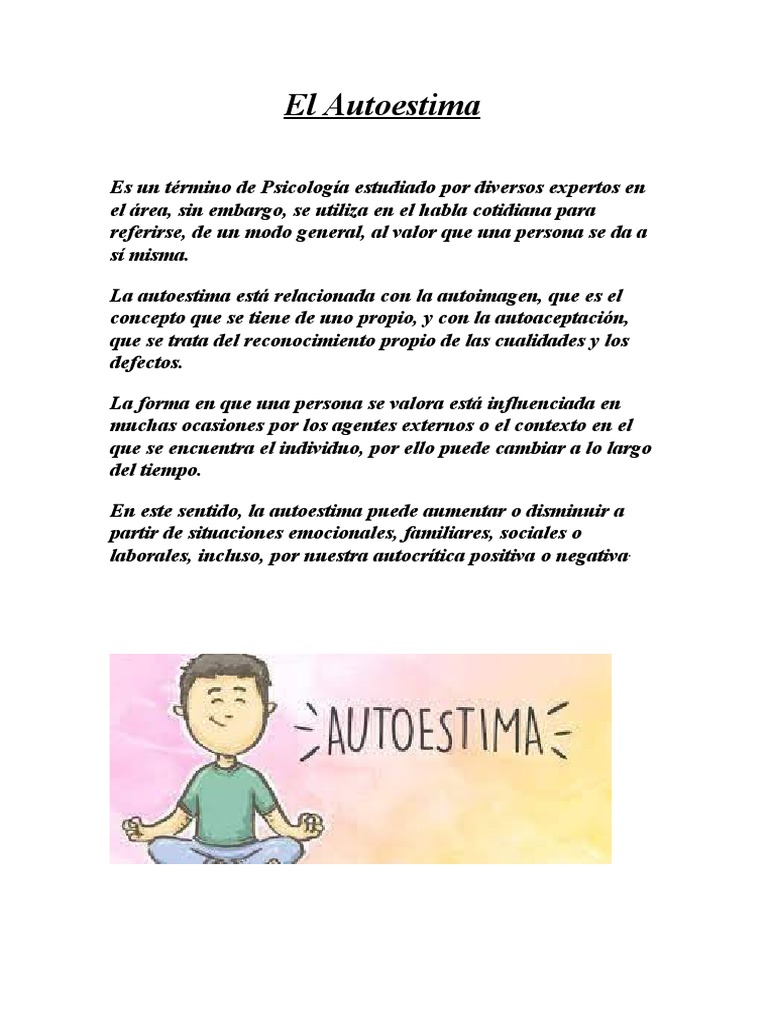 El Autoestima | PDF