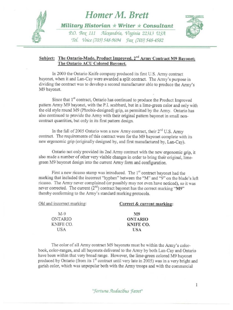 Ontario M9 2nd Contract ACU Homer Brett Letter June2006.Compressed | PDF