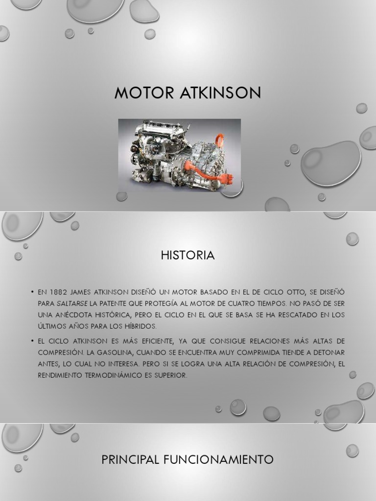 Ventajas y desventajas del motor Atkinson | PDF | Motor de combustión ...